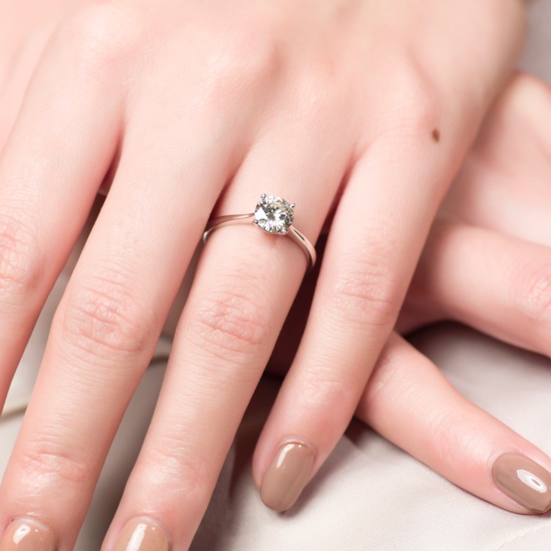 Classic Four Prong Solitaire Engagement Ring | Kajal Naina