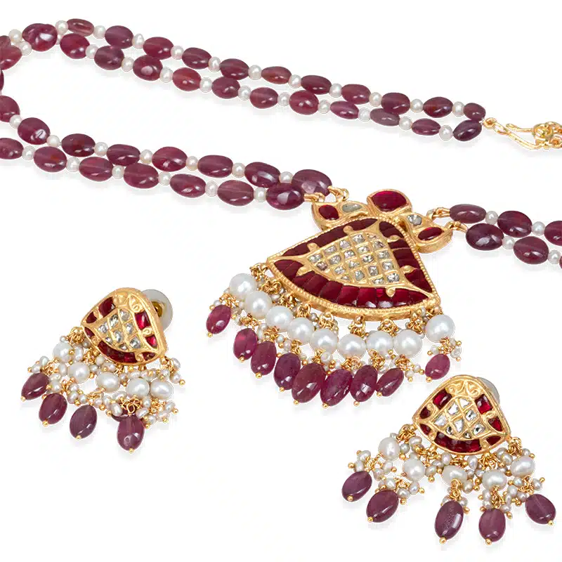 Vintage Costume Jewelry With Large Faux Pearls And Earrings Choistily ...