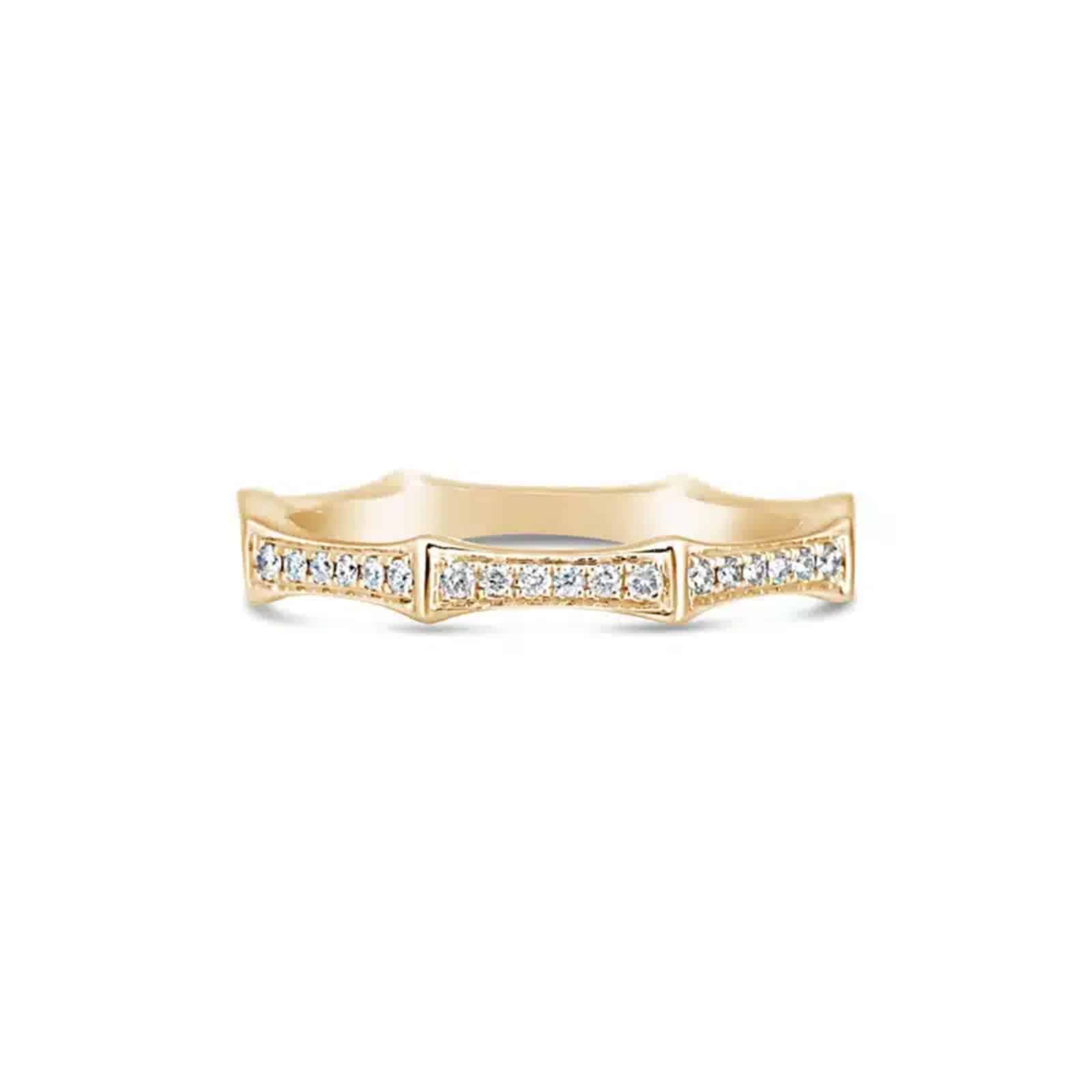 3 Face Octa Ring | 14K Gold & Diamonds | Kajal Naina