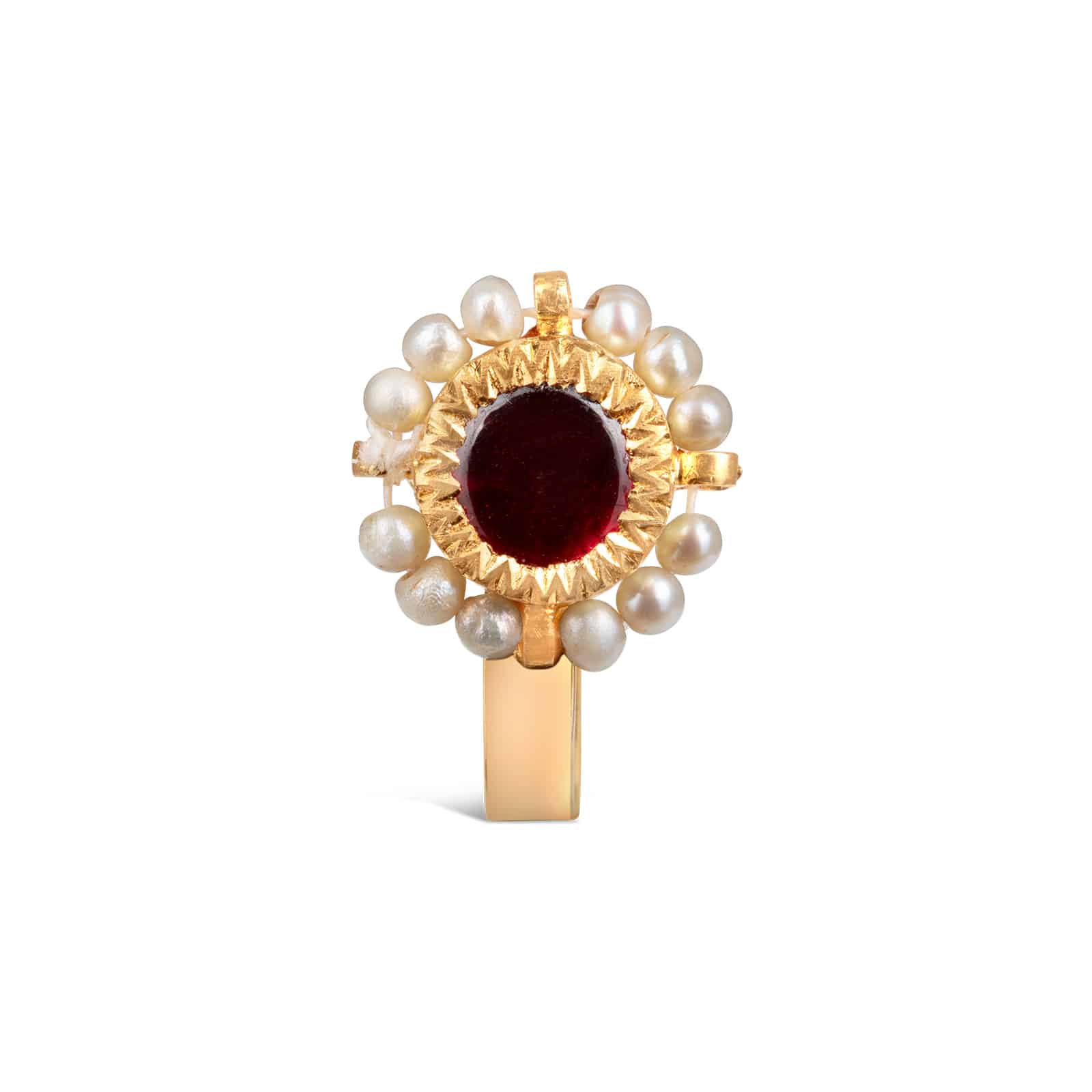 Aalia Red Nose pin / Nath/ Fuli – Kajal Naina