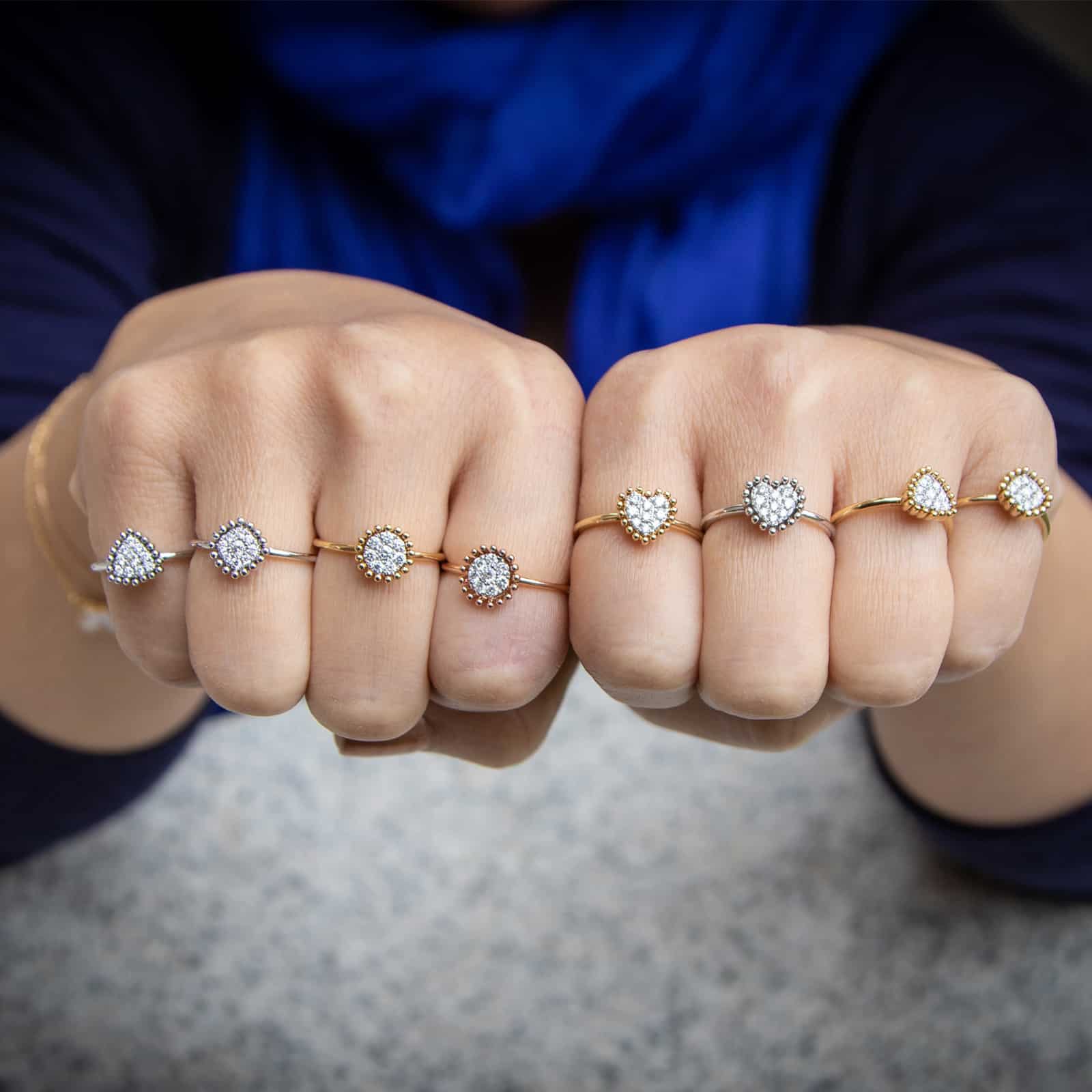 Bling Circle Ring | 14K Gold & Diamonds | Kajal Naina