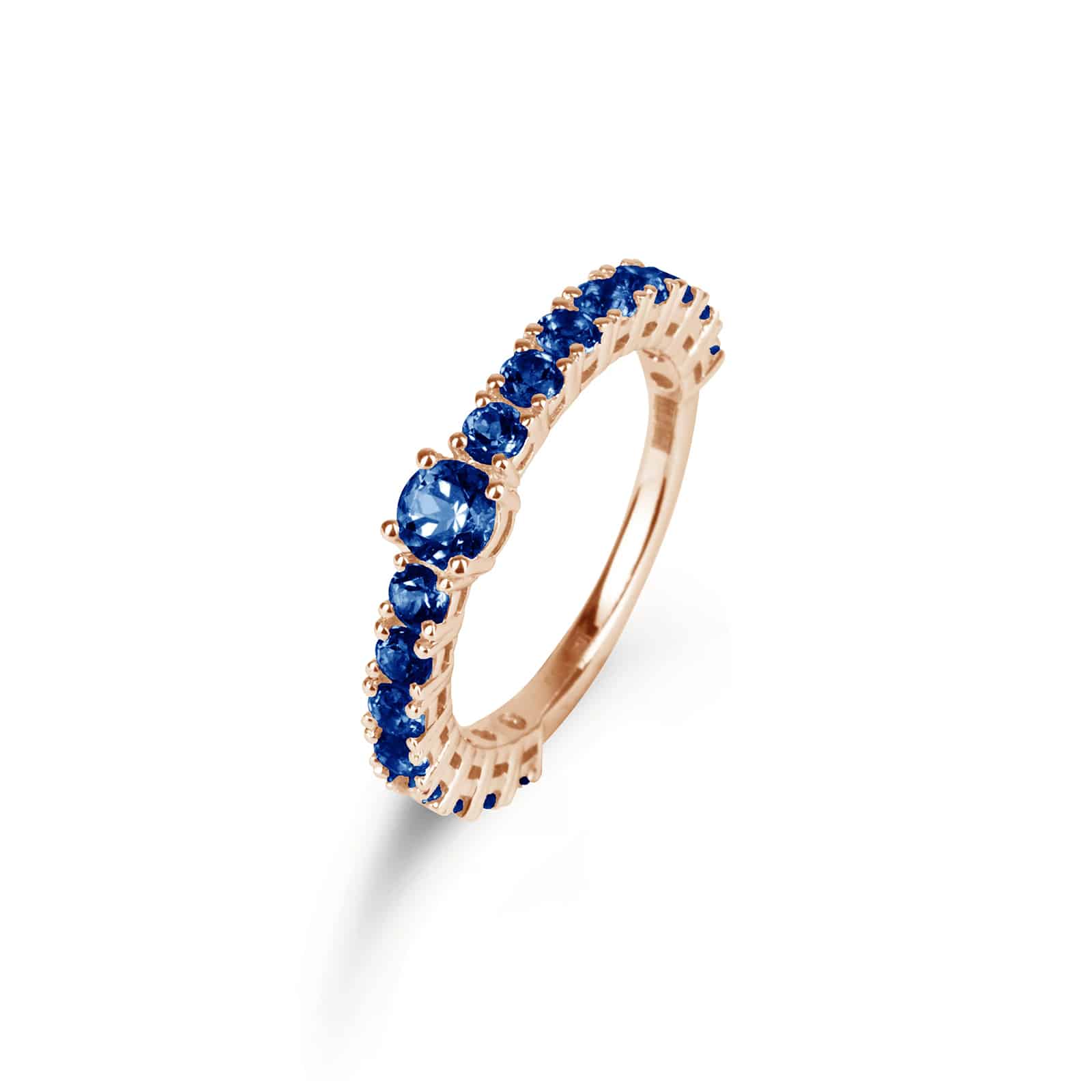 Blue Sapphire Pop Ring | 14K Gold | Kajal Naina