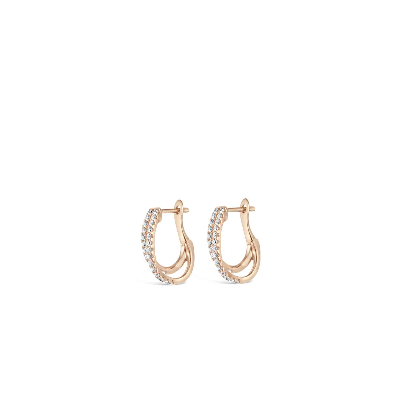 Double Pave Diamond Single Hoop | 14K Gold | Kajal Naina